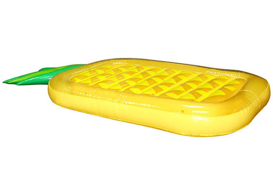 0.25mm PVC giant pineapple pool float , yellow foam floating mat WF-21
