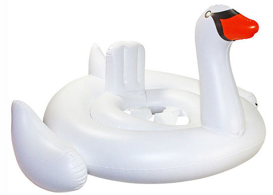 Kids White Inflatable Swan Pool Float Baby Swimming Ring 100*60cm