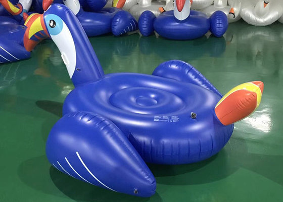 0.30mm PVC Blue Big Mouth Duck Float Pool Play / Pool Decoration / Pool Party