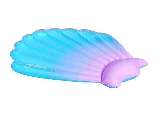 Sea Scallop Buoy Inflatable Pool Toys Floats Blue Color 0.25mm PVC Customized Logo