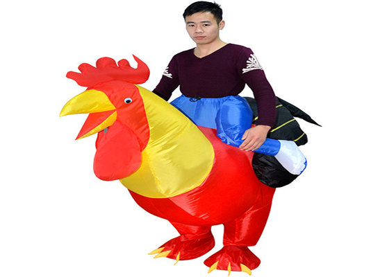 Adult 1.5-1.8m Cock Suit Inflatable Kids Toys Animal Toys Red Chicken Costume