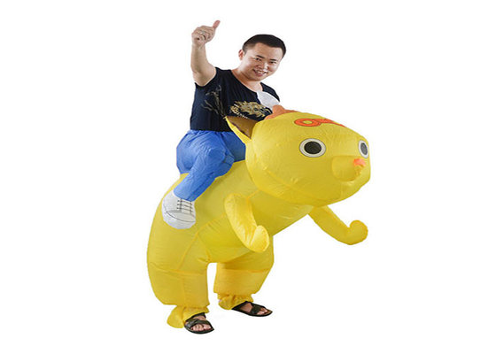 190T 1.8m Tellow Dog Costume Inflatable Kids Toys Role Play Kids Bouncy Toys
