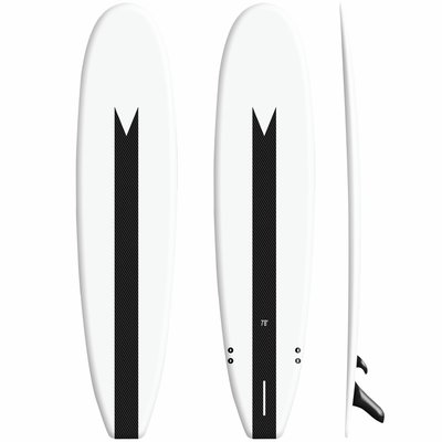 High Stiffness 7'8" All Round Surfboard , Large / Small Wave White Surfboard