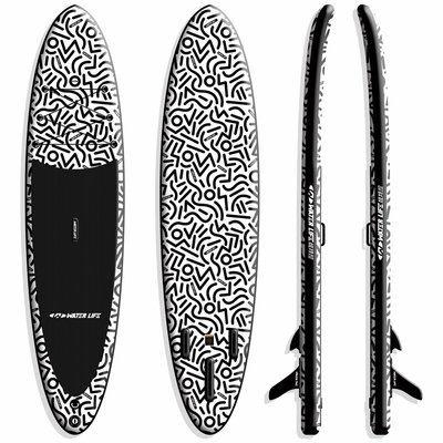 White Water Surfboard And Paddle Board Flat Wide Shape 18LB / 8Kg Net Weight