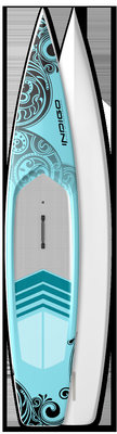 15PSI Pressure Fiberglass SUP Board Customized Design 31LB Net Weight SL1082-Y