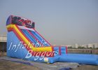 Huge Indoor Backyard Inflatable Water Slides For Kids With Water Pool
