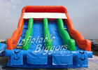 Orange Commercial / Residential Inflatable Water Slides , PVC Inflatable Kids Slides