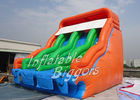 Orange Commercial / Residential Inflatable Water Slides , PVC Inflatable Kids Slides