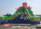 Blue Octopus Blowing Up Inflatable Mini Water Park Rental AU With Swimming Pool