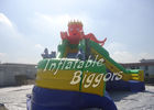 Blue Octopus Blowing Up Inflatable Mini Water Park Rental AU With Swimming Pool