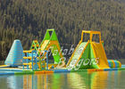 Residential Lake River Floating Inflatable Water Park Double Stitch With Durable Vinyl