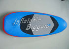 Inflatable surf board, inflatable surfboard water game and water board