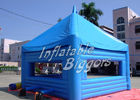 Custom Blue PVC Inflatable Outdoor Tent Powerful Blower For Exhibition Show