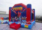 Spiderman Moonwalk Commercial Inflatable Bouncers Rental For Adults / Children