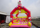 Red Indoor Commercial Inflatable Bouncy Toys For Kids , Hello Kitty Inflatable Christmas