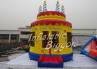 Happy Birthday Inflatable Bouncy Castle Jumping Rental , Lead Free Inflatable Bouncers