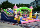 Tarpaulin Indoor Kids Inflatable Slides Obstacles For Amusement Park