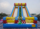 Adults Slippy Kids Inflatable Slides / Bouncy Slide , Beach Party Inflatables