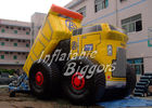 Residential Car Themes Kids Inflatable Slides With Double Lane , Puncture-Proof EN71
