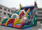 Kindergarten Commercial Kids Inflatable Slides Game Dragon , Fire-Resistant