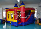 Commercial Red Bouncy House Castle Rental CE UL For Birthday Party
