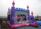 Playground Slides Bouncy House Castle Blue For Commercial , Princess Inflatables
