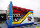 Batman Slide Inflatable Bounce Houses Combo , Commercial Moonwalk Jumper