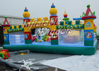 PVC Large Fun City Water Park For Parties , Playground Inflatable Bouncer Combo