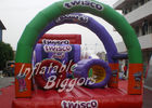 Red PVC Giant Inflatable Backyard Obstacle Course For Outdoor Advertisement