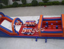 Adult Blue Inflatable Indoor Obstacle Course EN14960 For Commercial Promotion