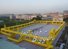 Promotion Yellow Kids Inflatable Sports Games For Football Inflatable Rentals