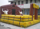 Adult Backyard Outdoor Inflatable Rodeo Bull , Funny Inflatable Mechanical Toys