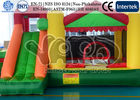 Pink Party Inflatable Bouncers / Inflatable Bounce House Combo With Pit Pool