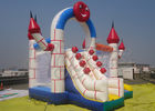 PVC Outdoor Commercial Inflatable Bouncer With Slide , Combo Jumping Castle