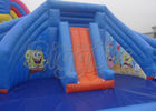 Inflatable Combo Water Slide Double Slide Durable PVC Inflatable Water Slide With Swimming Pool
