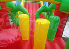 Rainbow Colour PVC Inflatable Obstacle Course For Birthday Party Rental