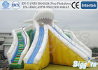 Great White Shark Kids / Adults Inflatable Dry Double Slides For Festival Activity