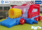 Indoor Or Outdoor Commercial Inflatable Bouncers With Cartoon Train For Children