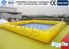 Rainbow Inflatable Water Slide And Water Pool , Inflatable Water Park For Adults