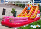Cartoon Inflatable Water Slip Slide Pool With Climber for Rental