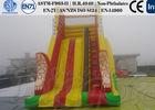 Commercial Red Kids Inflatable Slides Toys Water resistance 0.55mm PVC