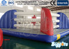 PVC Tarpaulin Inflatable Sports Games , Blue Red White Mini Inflatable Boxing Ring