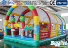 Colourful Inflatable Castle Bouncer , Inflatable Jumping Bouncer Moonwalk