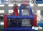 Tarpaulin Commercial Inflatable Combo Slide Superman Bouncer 0.55mm PVC