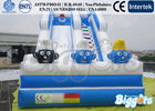Green Funny Kids Inflatable Slide Cartoon Toys Jumping Slipping Games