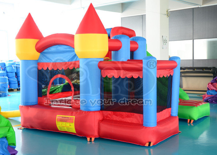 Outdoor Castle PVC Inflatable Bounce House To Backyard , ASTM F963