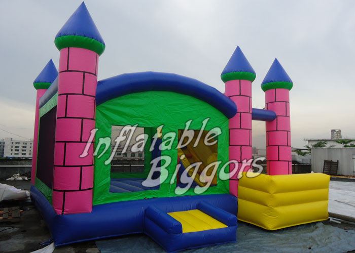 PVC Long Life Slide Bouncy House Castle EN14960 For Birthday Party