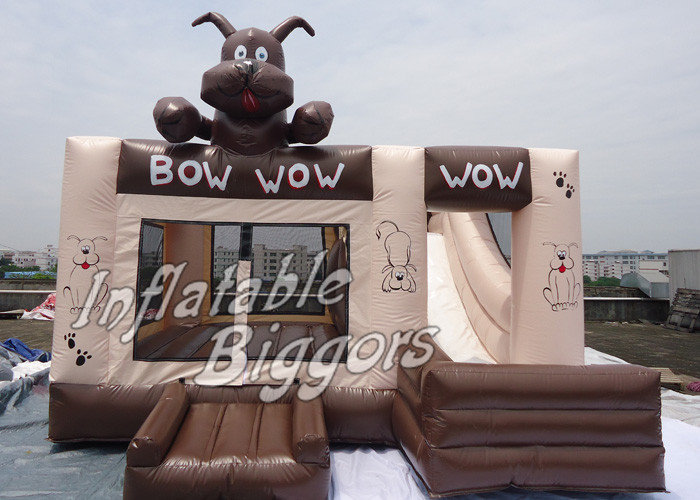 Commercial Chocolate Inflatable Combo Promotion With Powerful Blower EN71