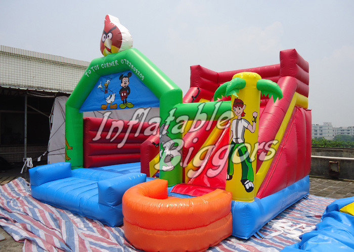 Kids Amusement Park Inflatable Combo Jumping Bouncer , Inflatable Bouncy Toys