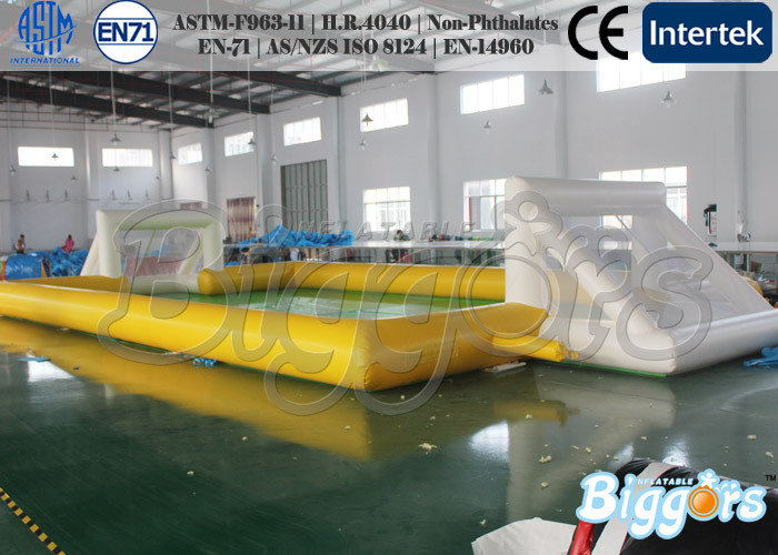 Children Garden Inflatable Sport Games Soap Soccer Field with Vinyl / Tarpaulin